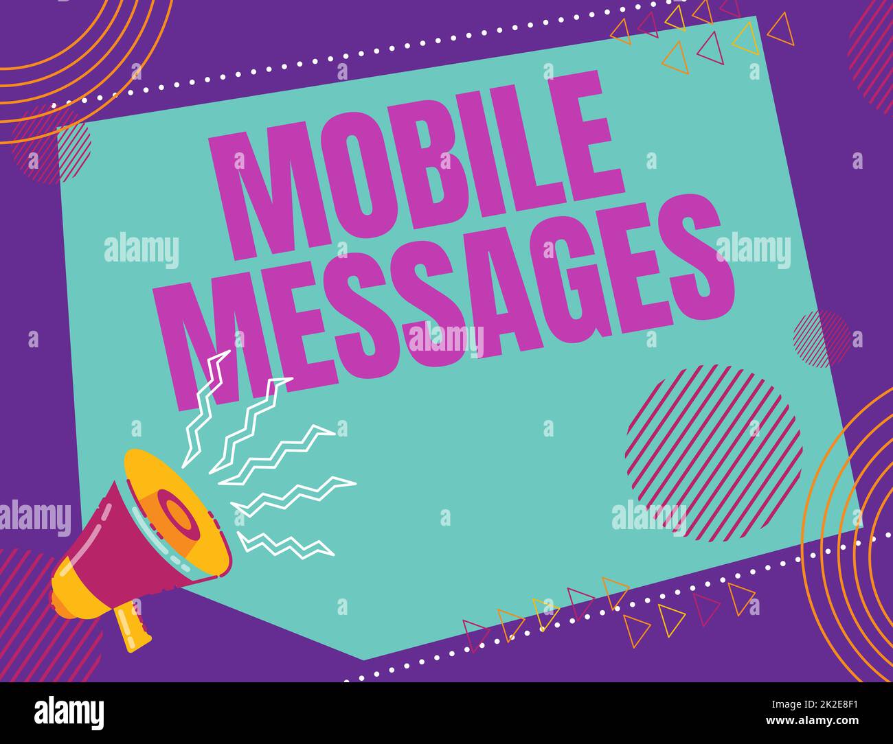 Text caption presenting Mobile Messages. Business approach the act of ...