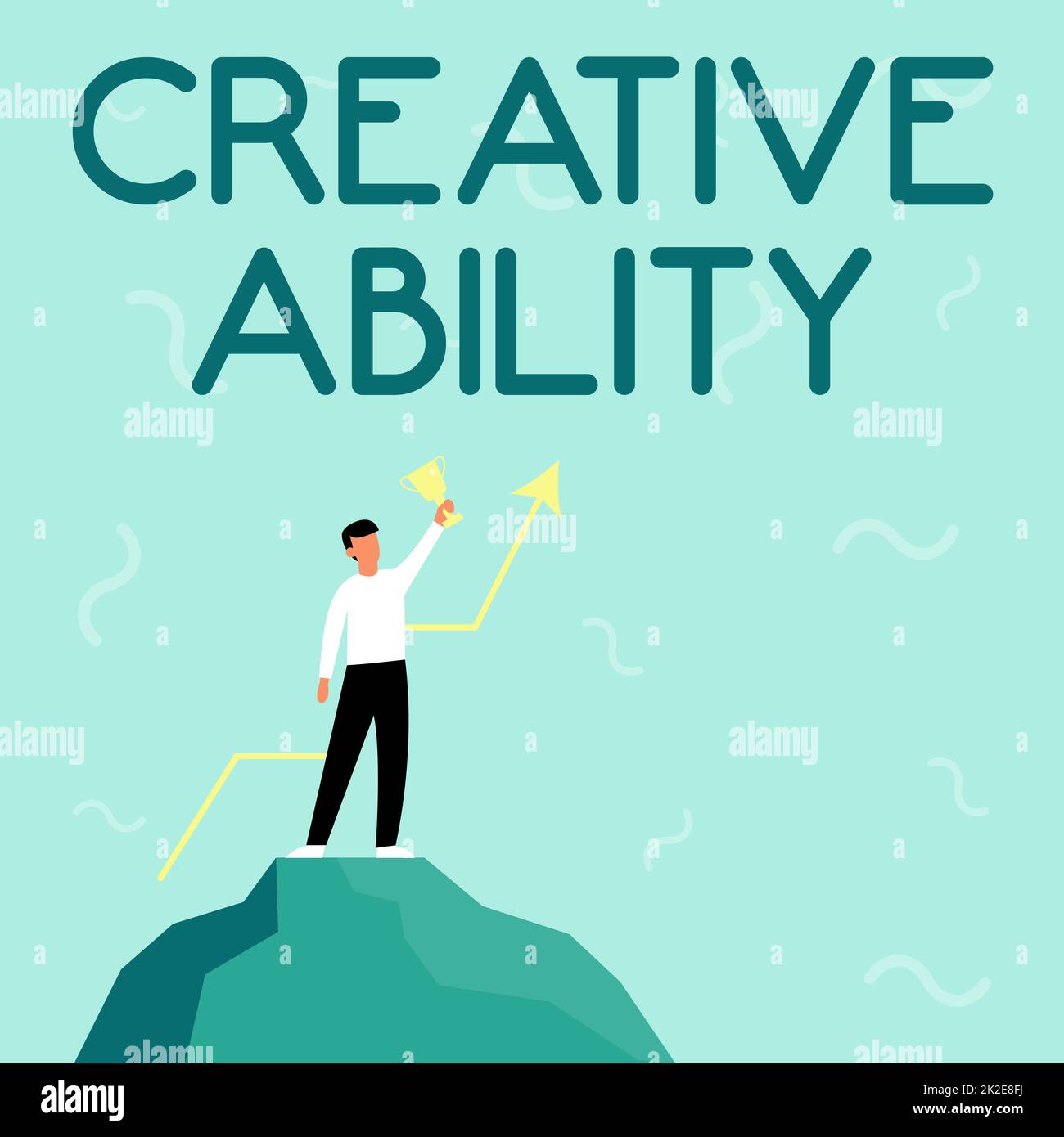 Text showing inspiration Creative Ability. Business concept able to ...