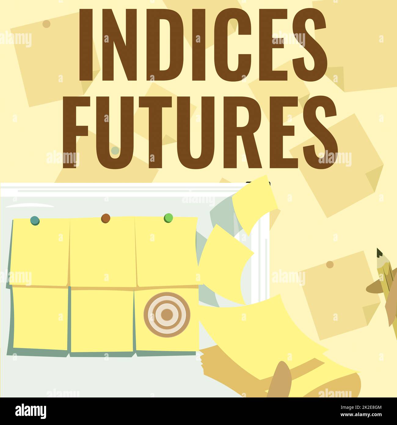 Sign displaying Indices Futures. Business idea cashsettled futures contract on the value of a ...