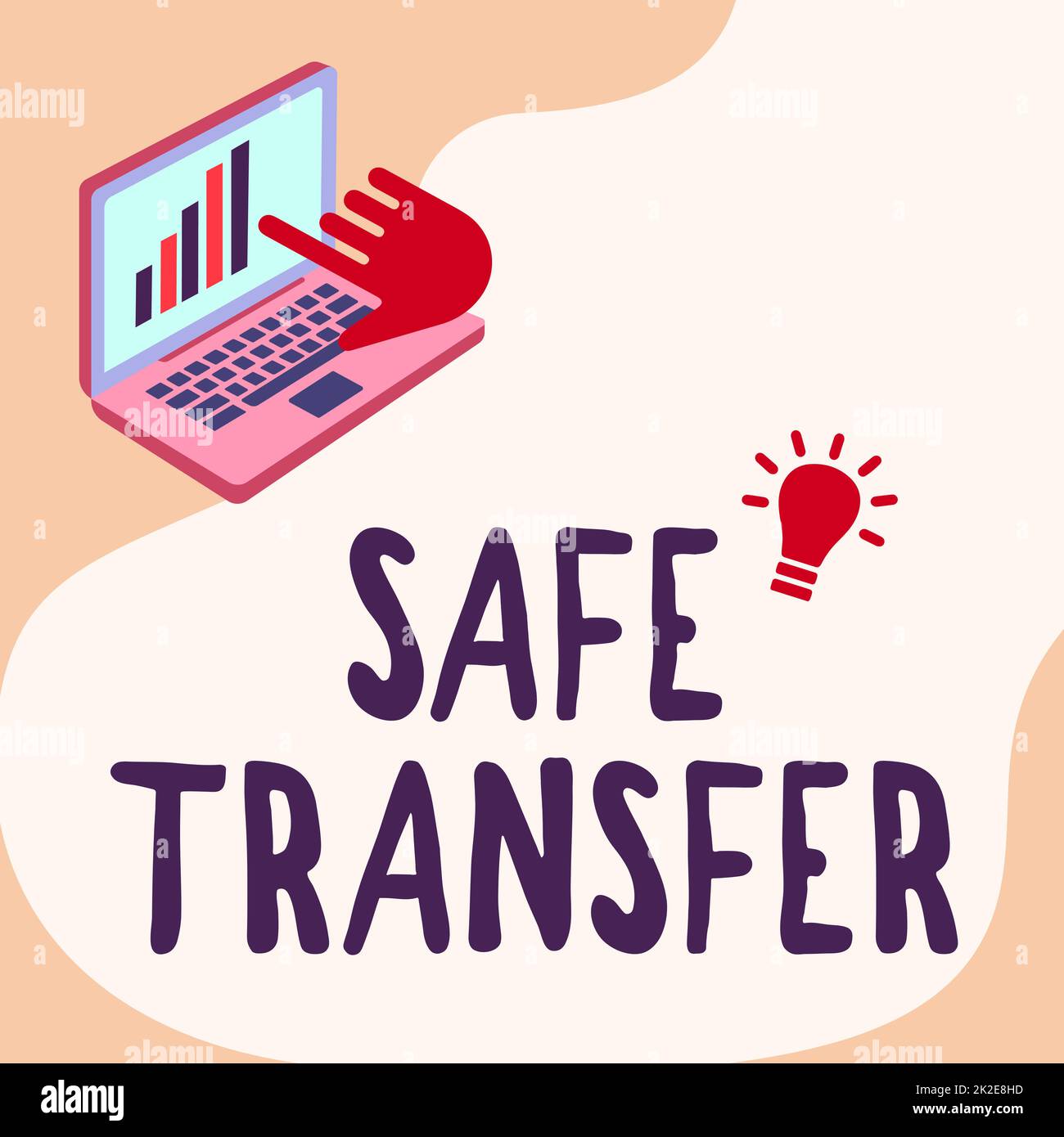 Writing displaying text Safe Transfer. Business overview Wire Transfers ...