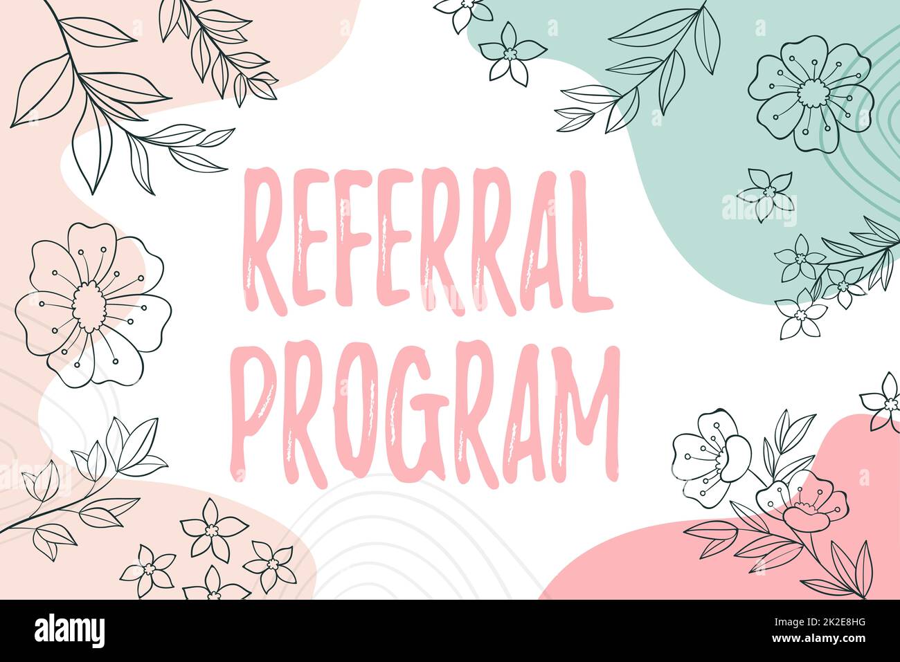 Text caption presenting Referral Program. Internet Concept sending own ...