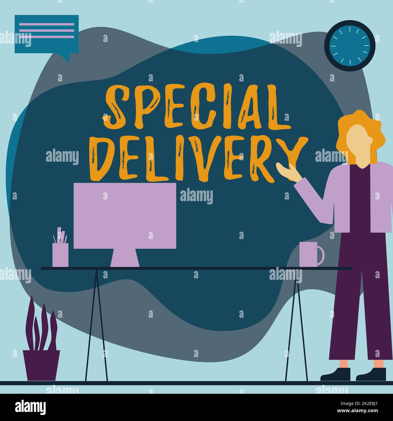 Conceptual display Special Delivery. Word Written on getting products ...