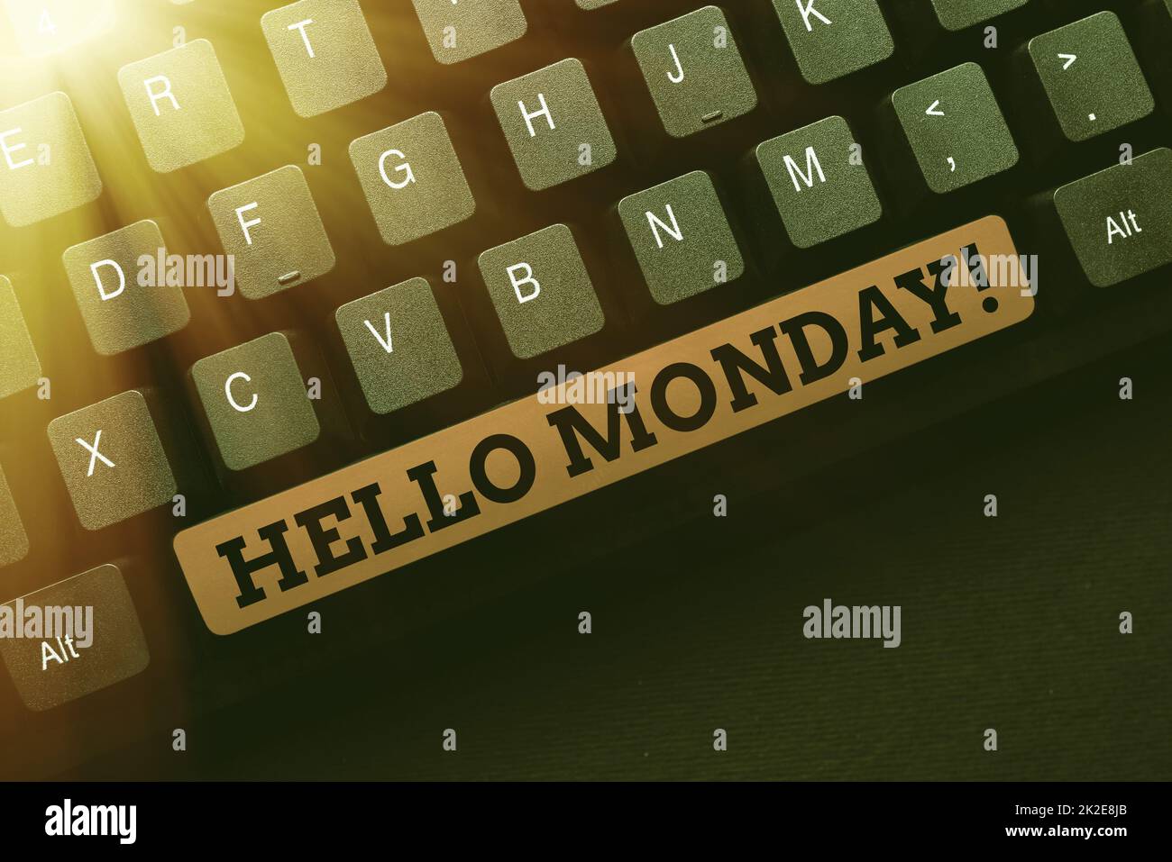 Conceptual display Hello Monday. Business showcase Good morning ... Conceptual display Hello Monday. Business showcase Good morning ...