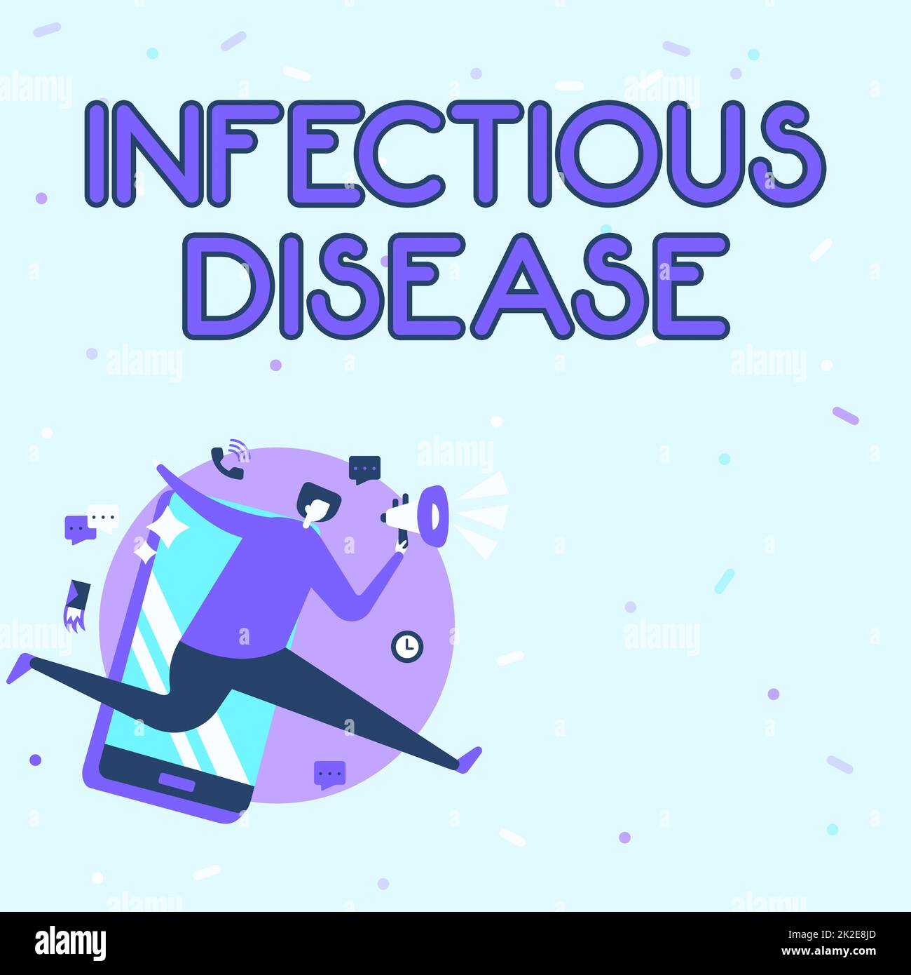 Text sign showing Infectious Disease. Concept meaning caused by ...