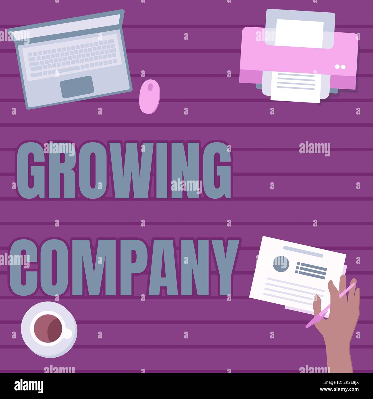 Sign displaying Growing Company. Concept meaning generates significant ...