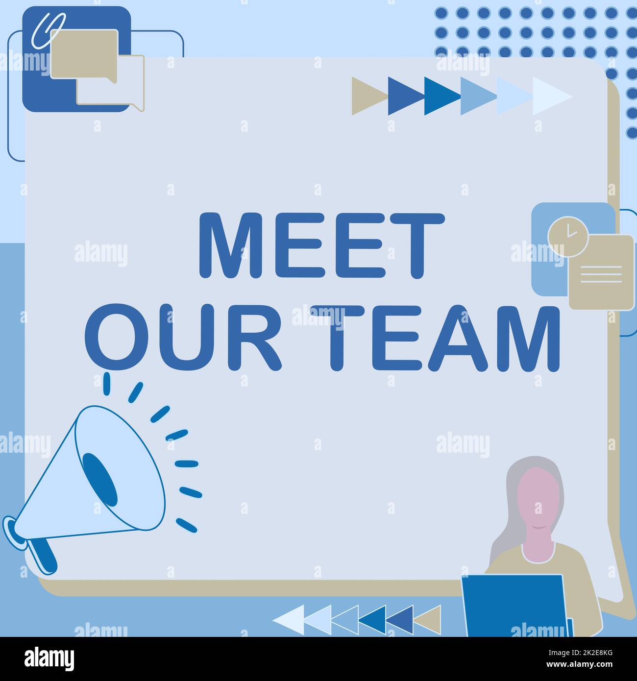 Inspiration showing sign Meet Our Team. Word Written on Presentation of ...