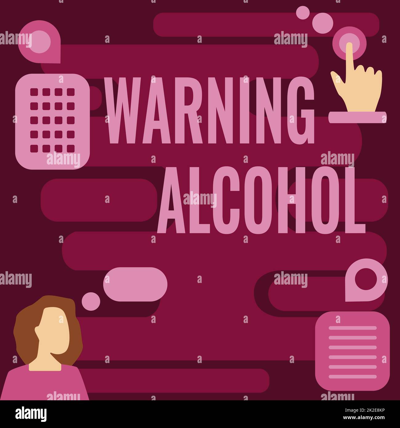 Inspiration showing sign Warning Alcohol. Word Written on Warning ...