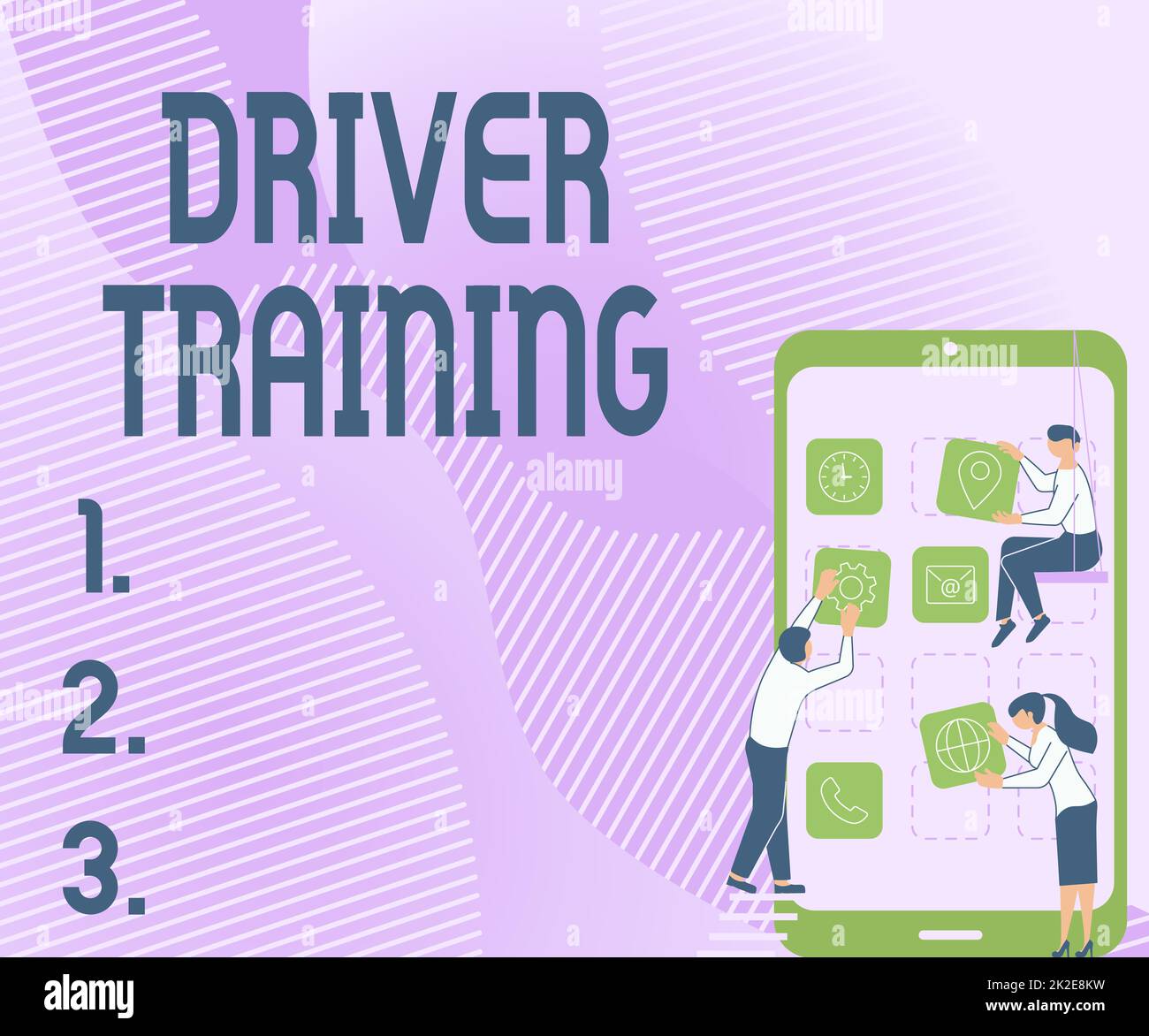Sign displaying Driver Training. Internet Concept prepares a new driver ...