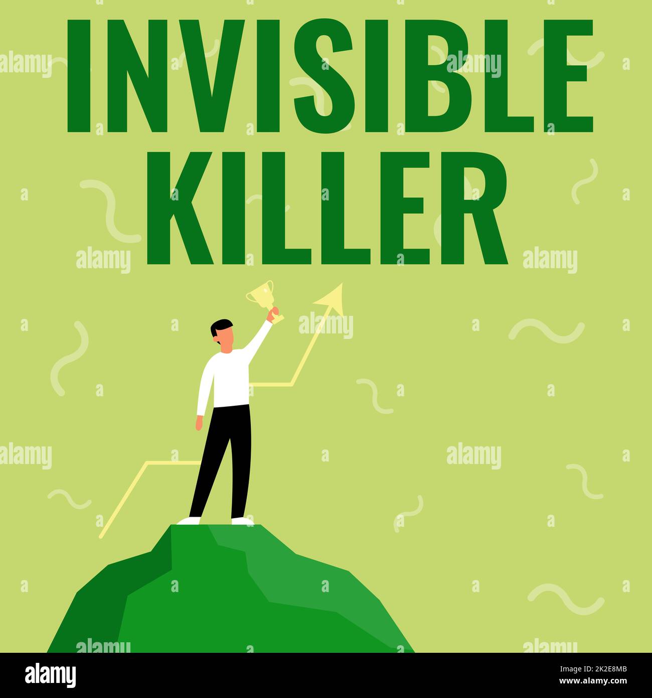 Sign displaying Invisible Killer. Internet Concept presence into the ...