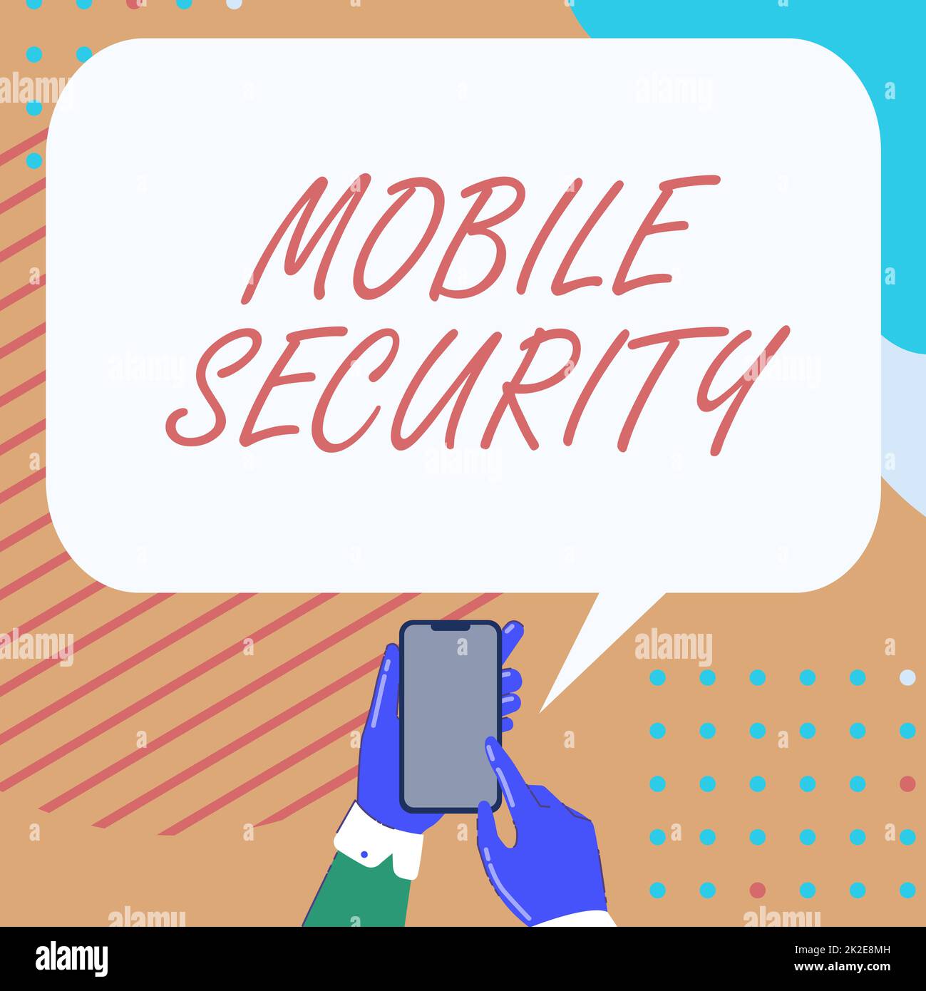 Sign displaying Mobile Security. Business showcase Protection of mobile ...