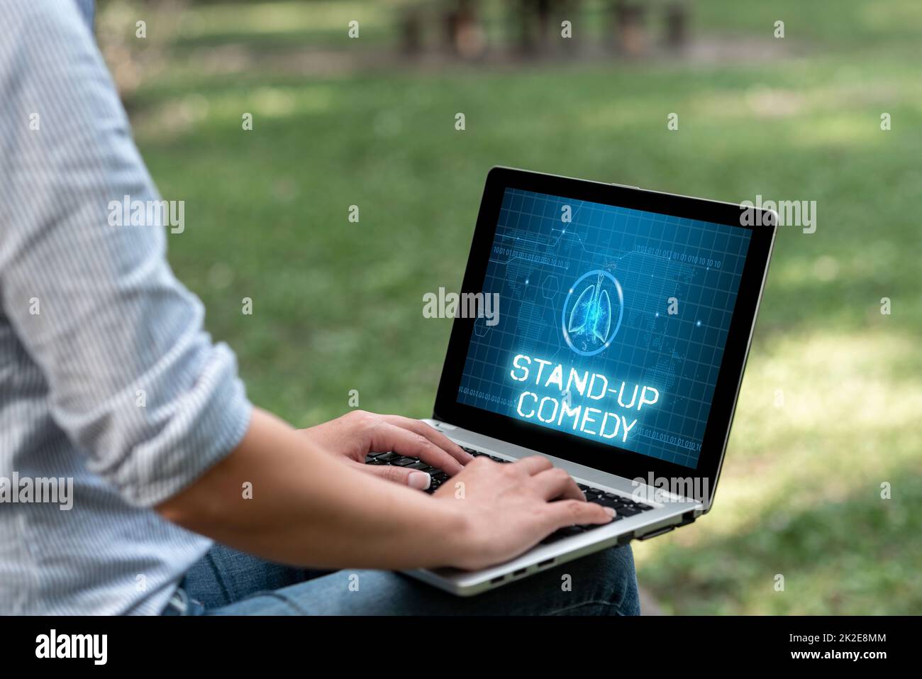 Text showing inspiration Stand Up Comedy. Internet Concept Comedian ...