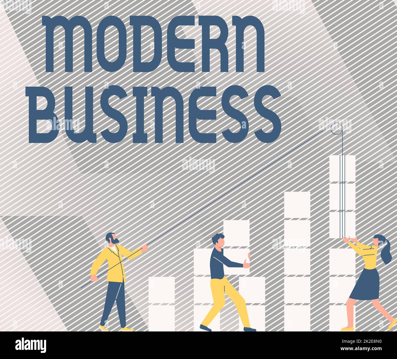 Text caption presenting Modern Business. Internet Concept Introduction ...