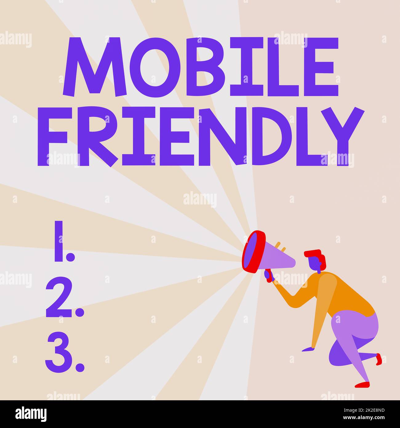 Text showing inspiration Mobile Friendly. Word Written on website is ...