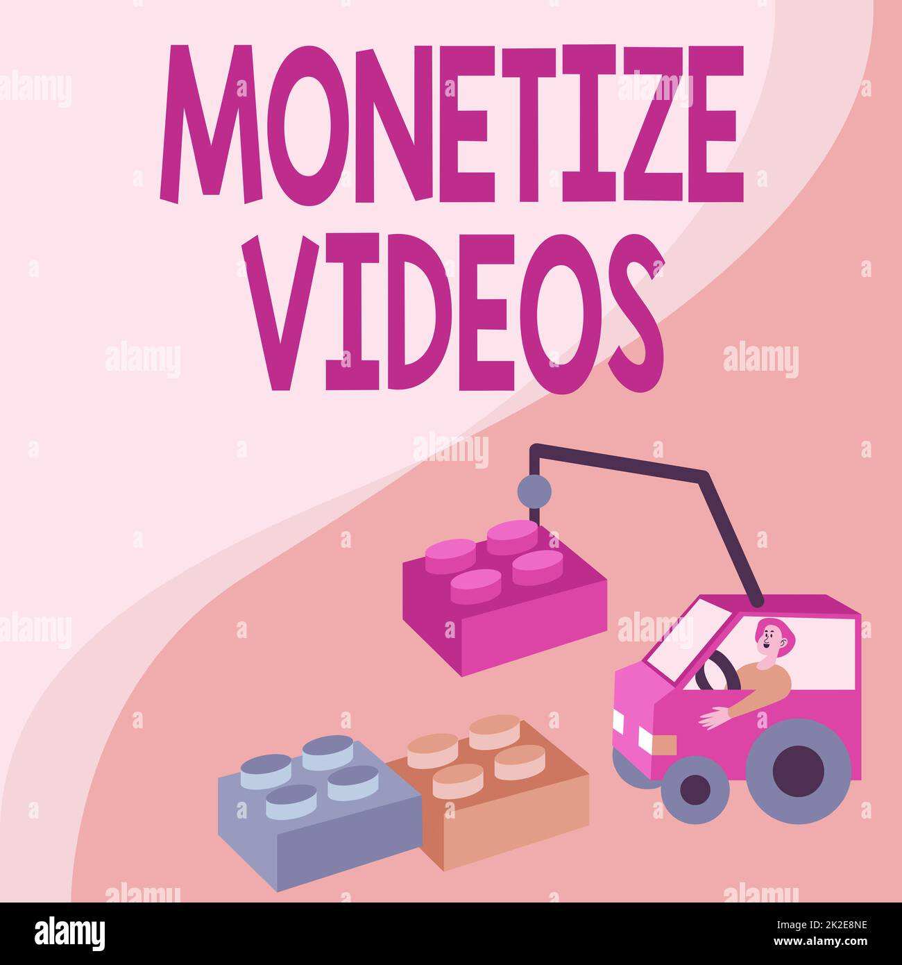 Hand writing sign Monetize Videos. Word Written on process of earning ...