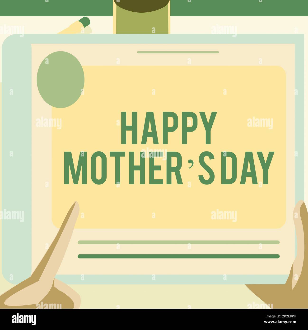 Text sign showing Happy Mother S Is Day. Concept meaning celebration ...