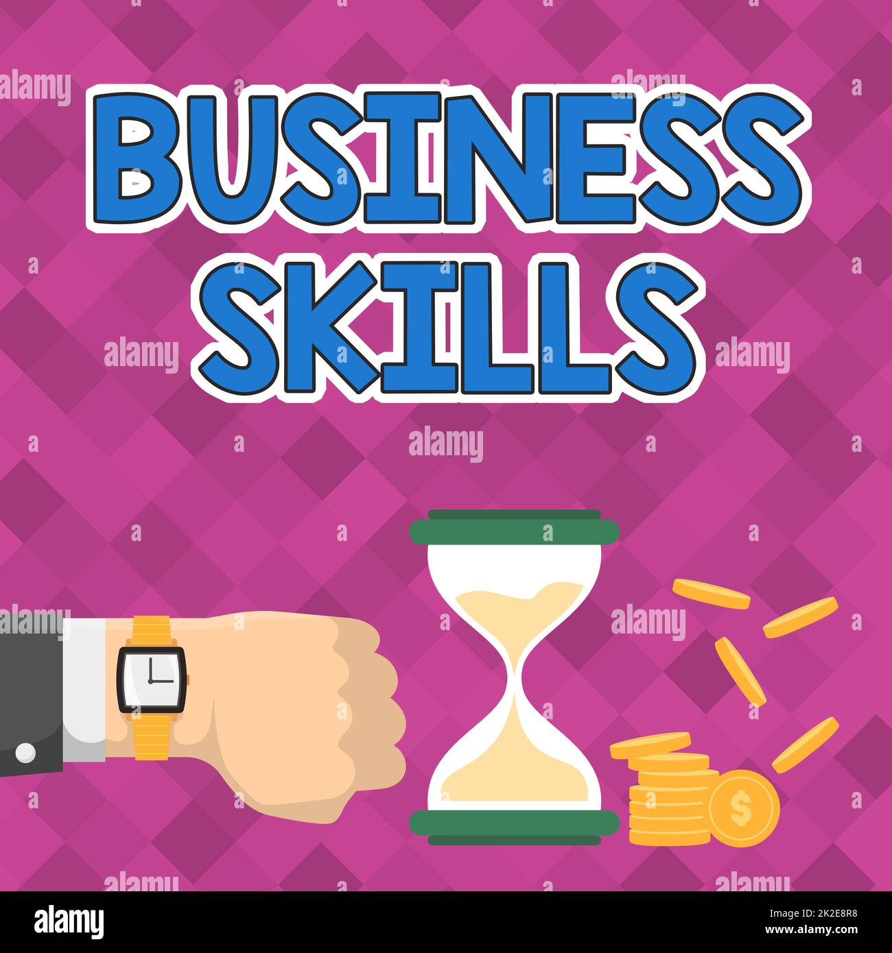 Conceptual caption Business Skills. Business showcase An ability to ...