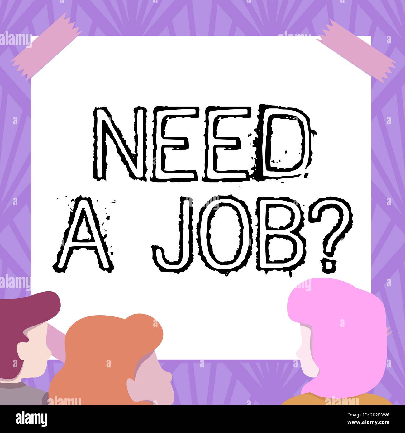 Text showing inspiration Need A Job Question. Internet Concept to ...