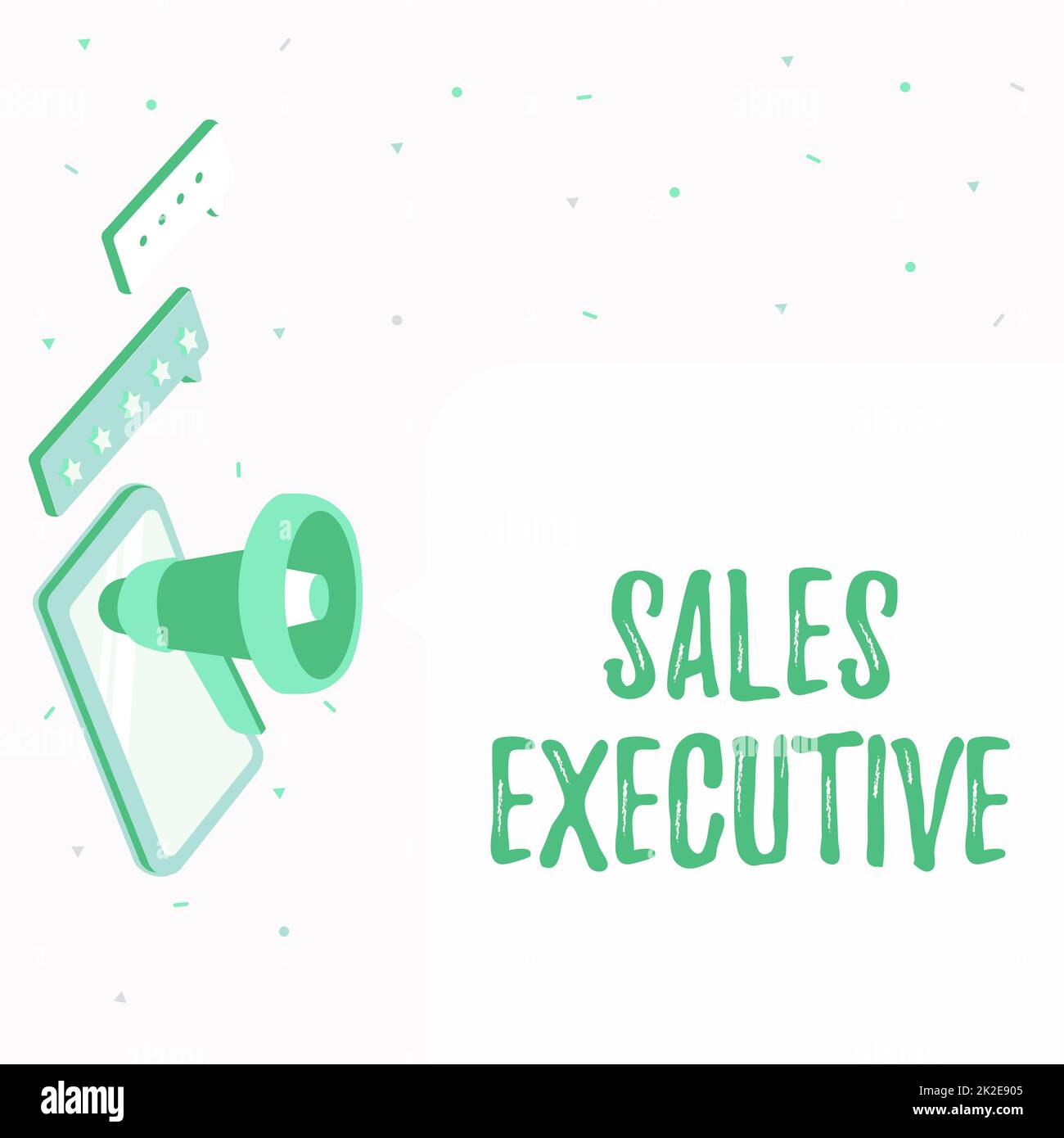 Hand writing sign Sales Executive. Business concept responsible for the ...