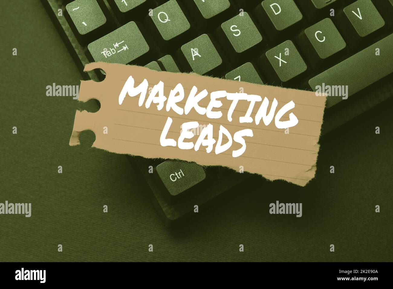 Sign displaying Marketing Leads. Business concept person who shows ...