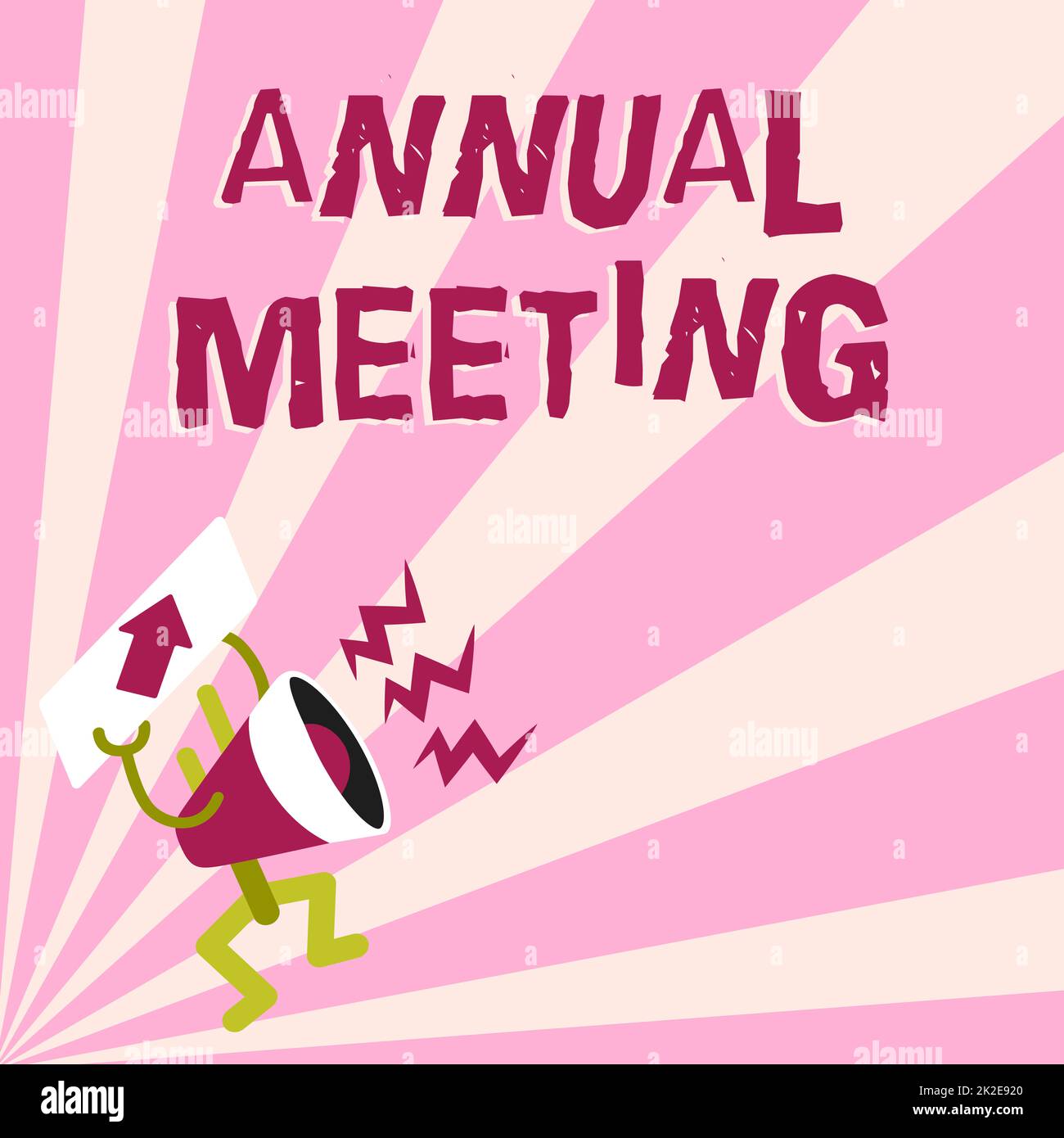 Inspiration showing sign Annual Meeting. Word for Yearly gathering of ...