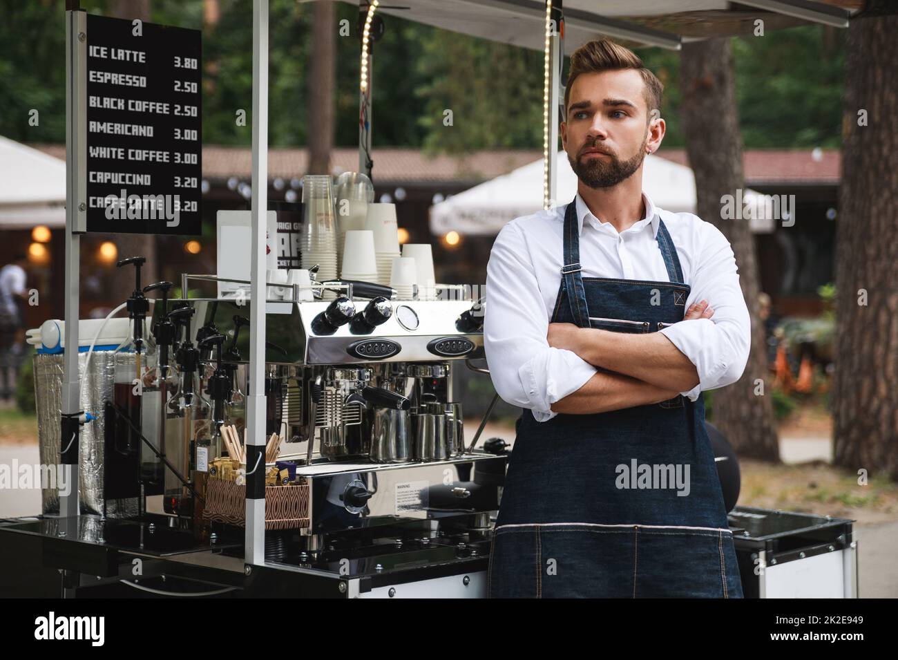 Trendy guy in coffee shop hi-res stock photography and images - Alamy