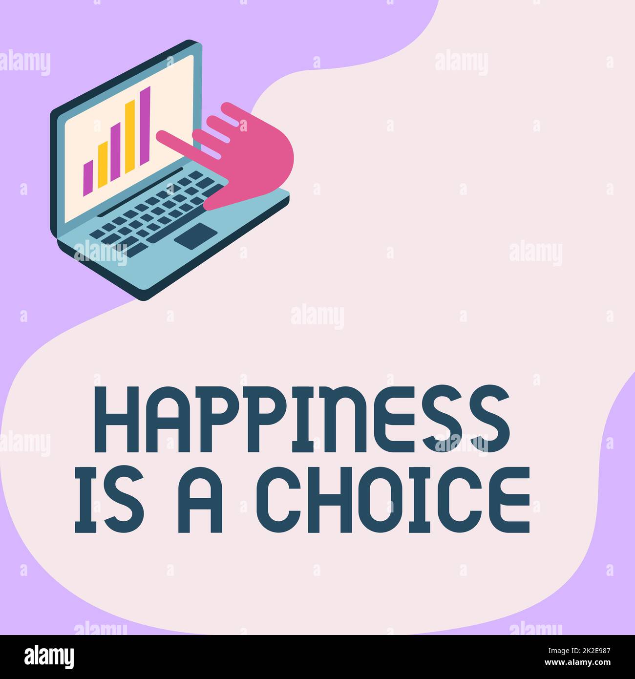 Text sign showing Happiness Is A Choice. Word Written on Stay happy all ...