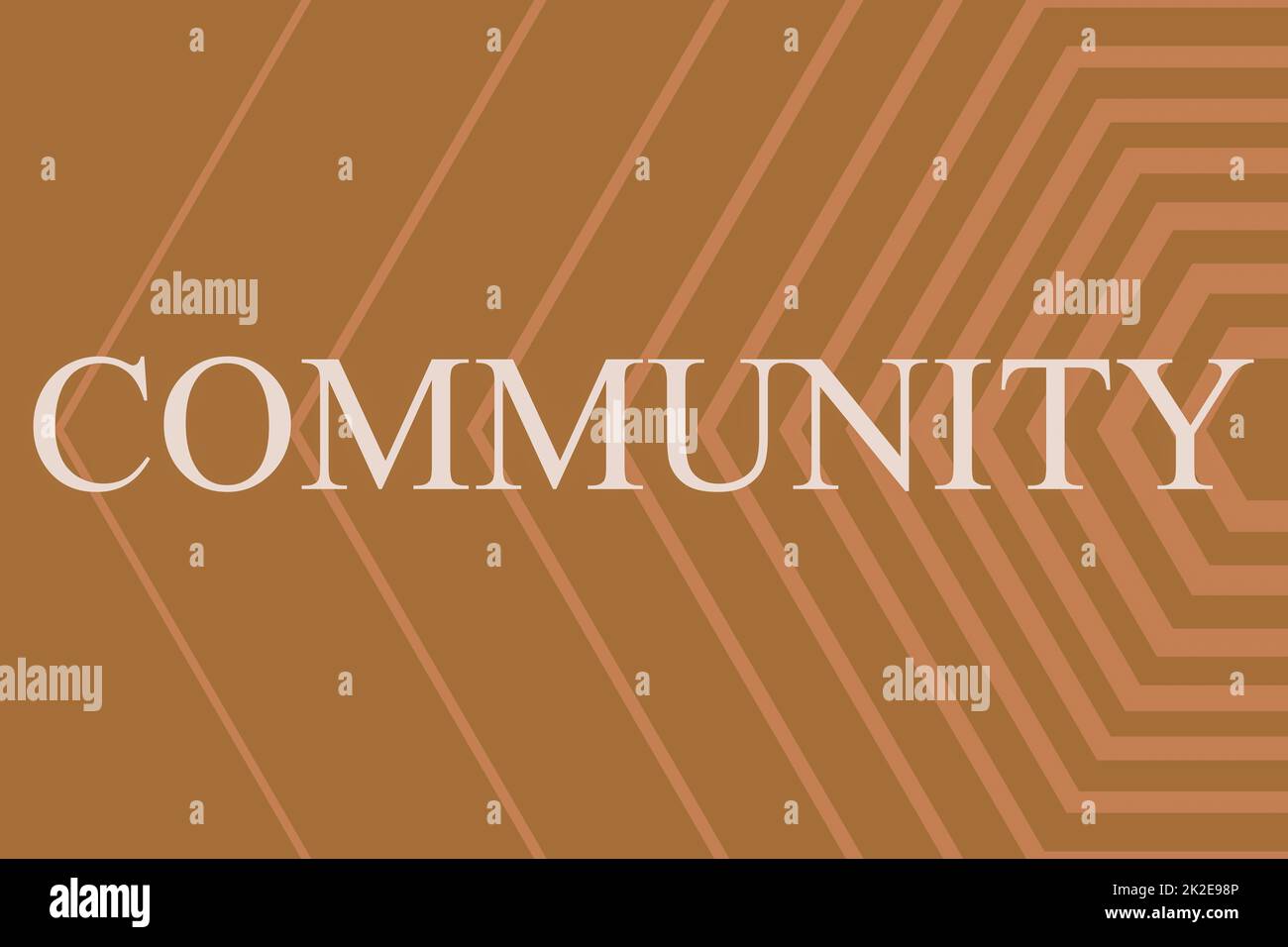 Text Showing Inspiration Community Internet Concept Specific Population With A Common