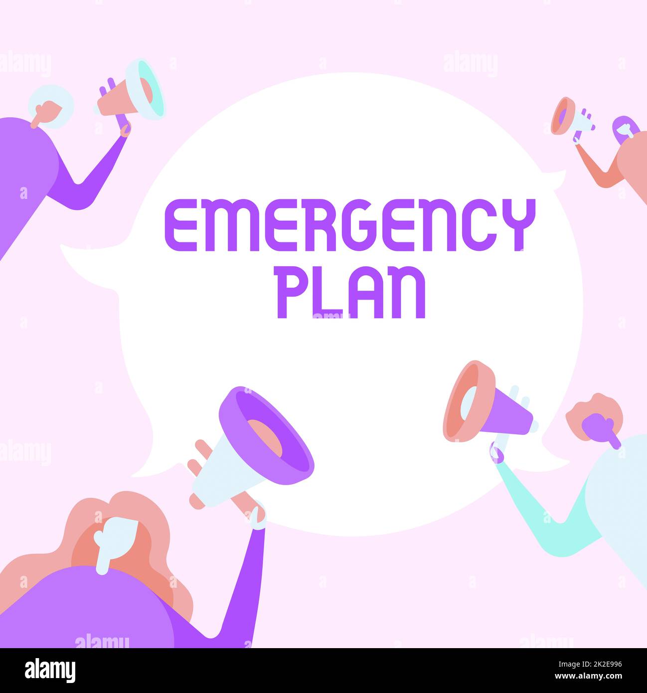 Text sign showing Emergency Plan. Conceptual photo Procedures for ...