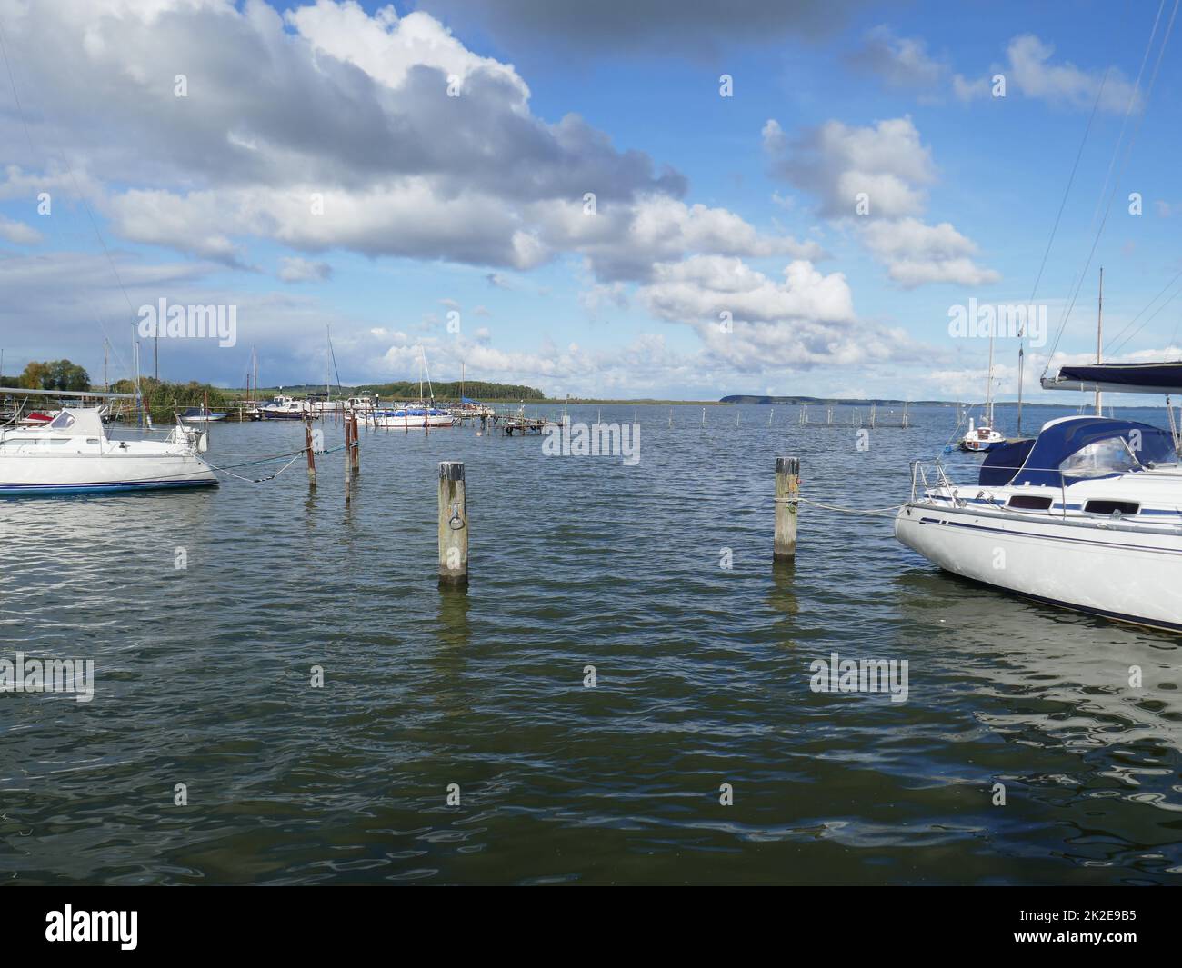 Lassan, marina on the Peenestrom Stock Photo - Alamy