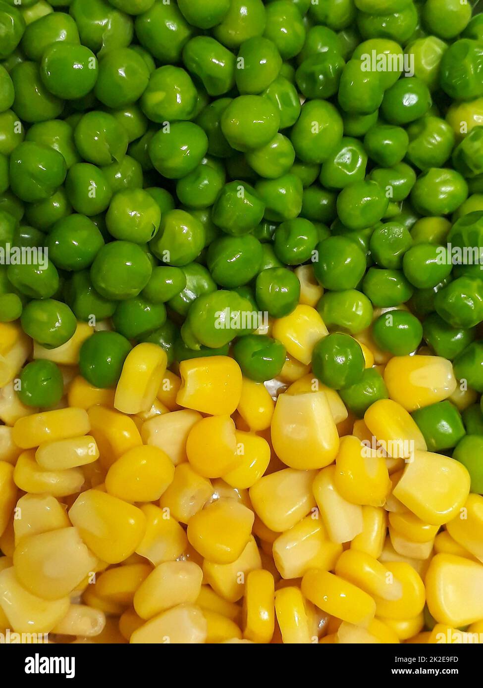 Corn and Peas Close Up Stock Photo - Alamy