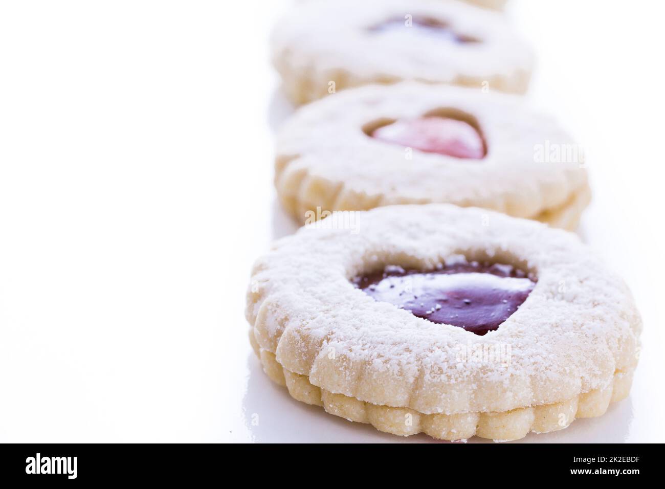 Linzer Torte Cookies Stock Photo - Alamy