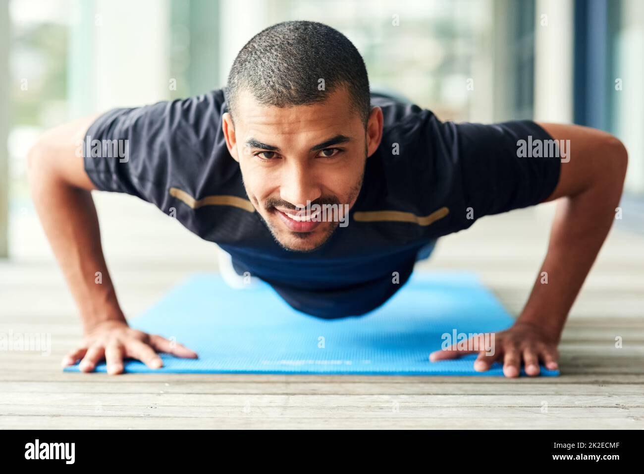 If you believe you can, then you will. Portrait of a sporty young man ...