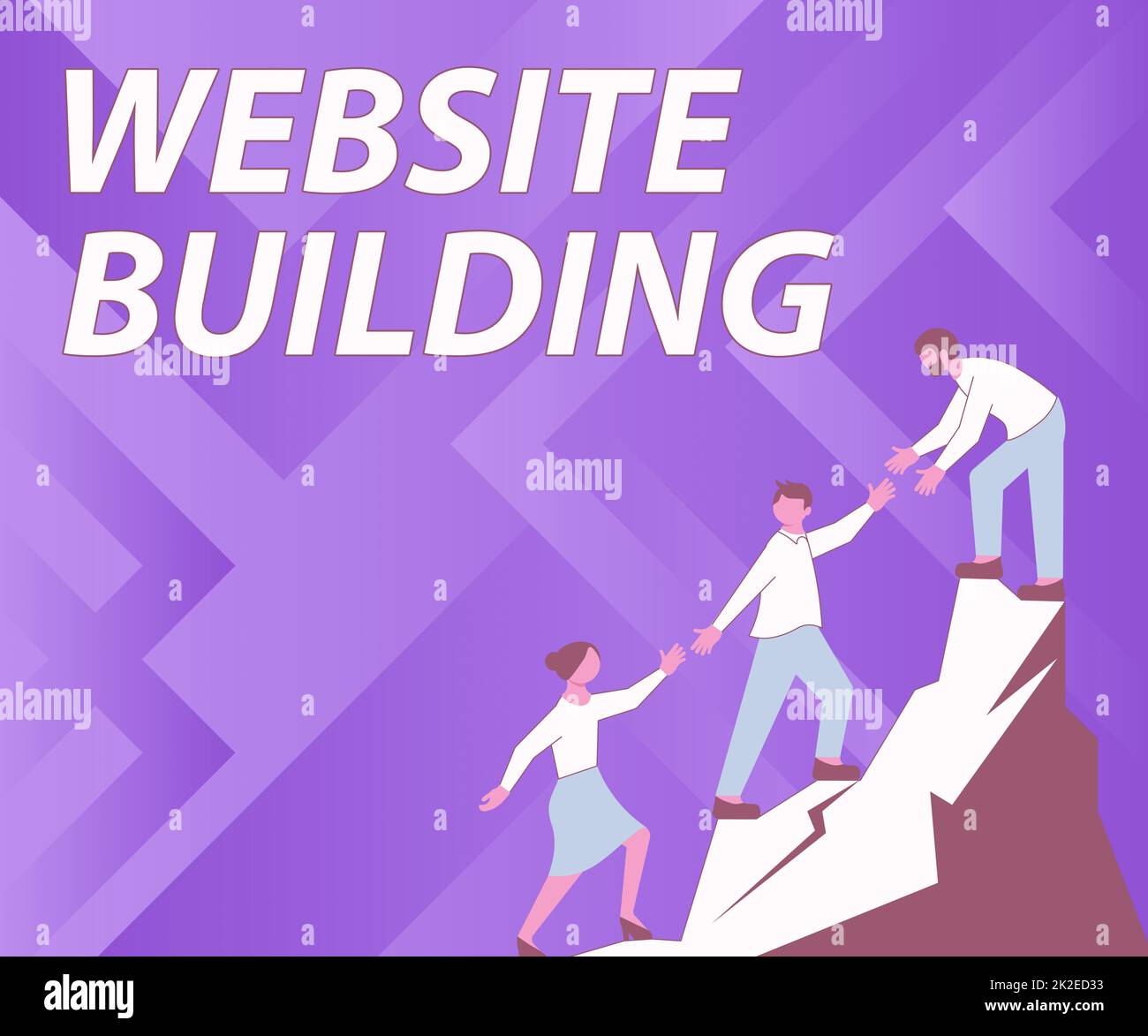 Conceptual display Website Building. Business showcase Website Building ...