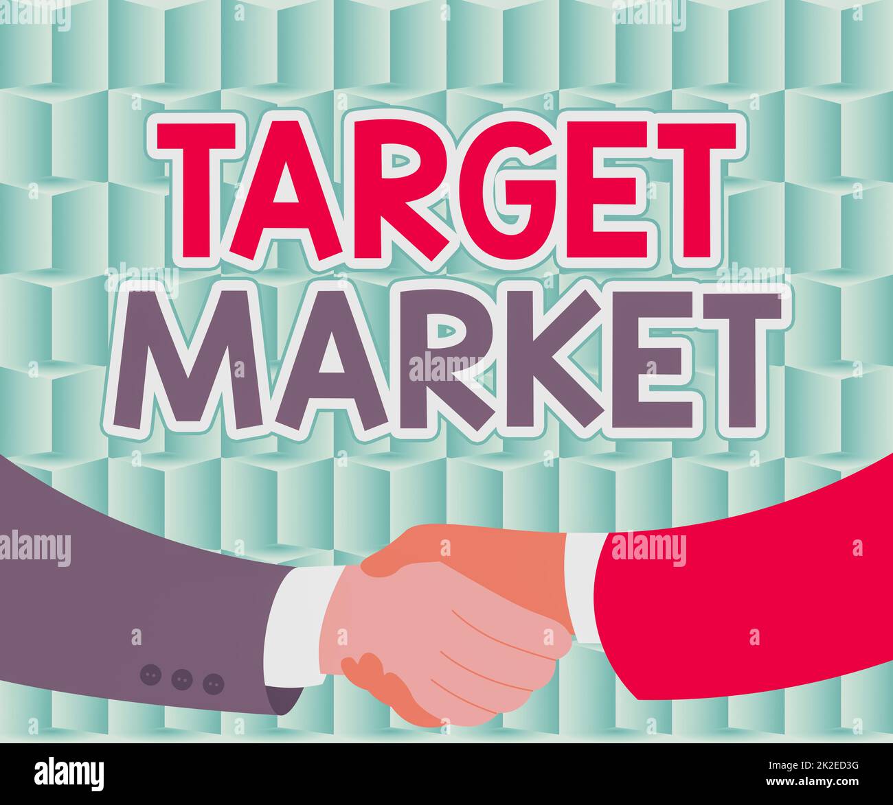 Conceptual caption Target Market. Word for Particular group of ...