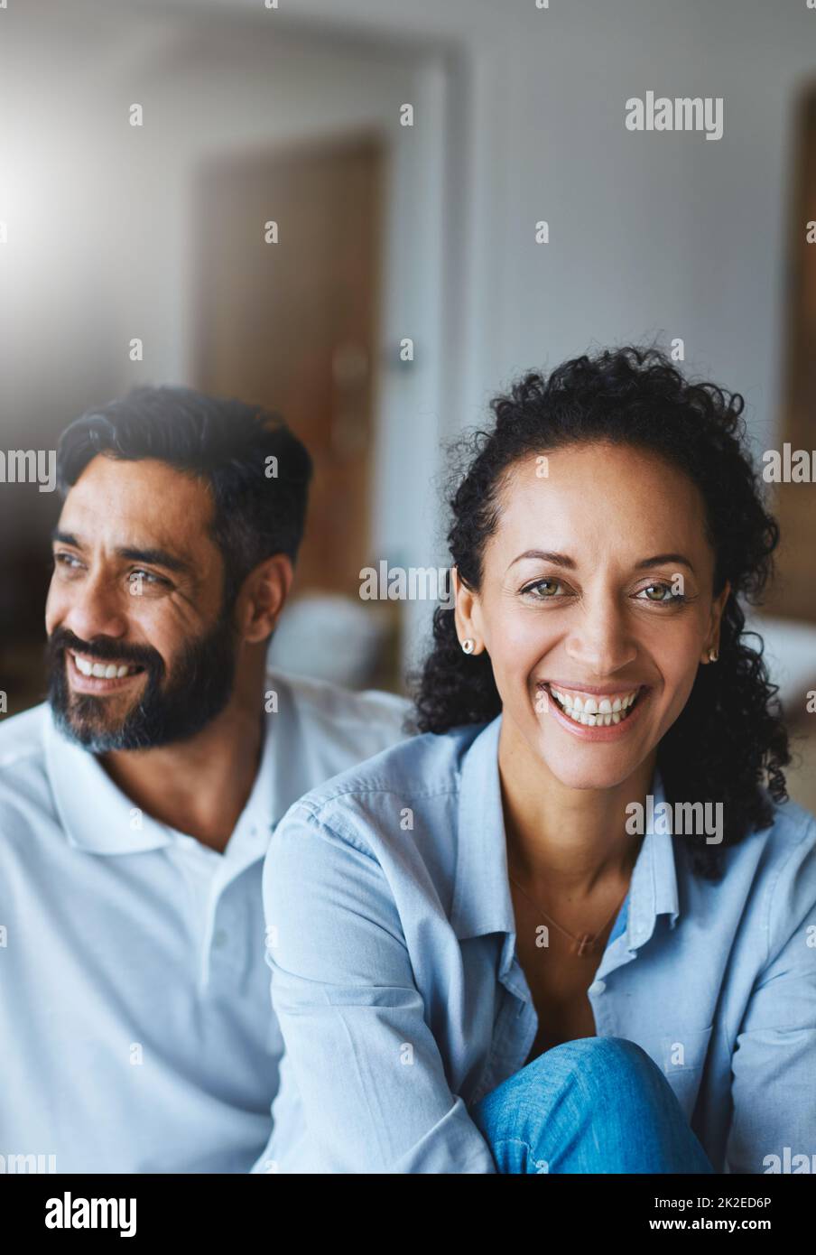 Weekends are reserved for us. Portrait of a relaxed couple enjoying the ...