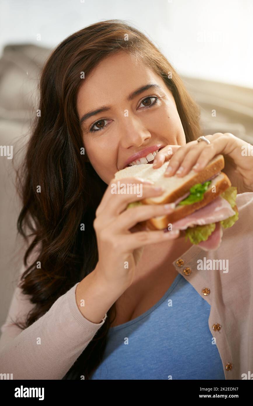Woman sandwich hi-res stock photography and images - Alamy