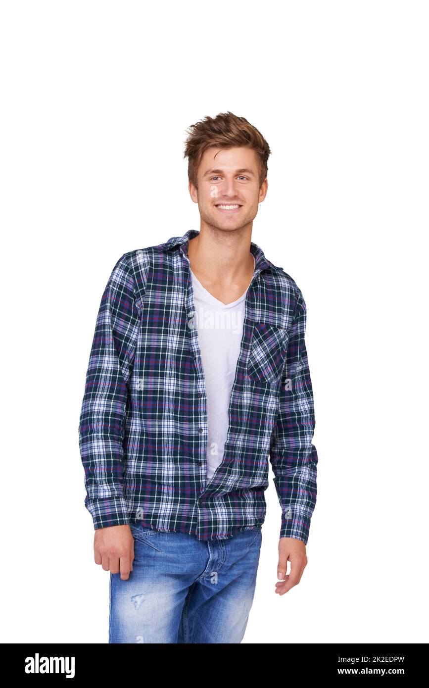 Man with open shirt hi-res stock photography and images - Alamy