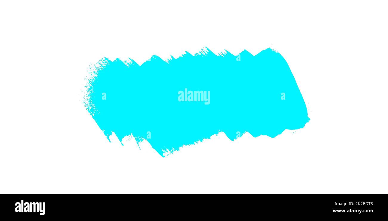 Light blue paintbrush drawing for marking Stock Photo - Alamy