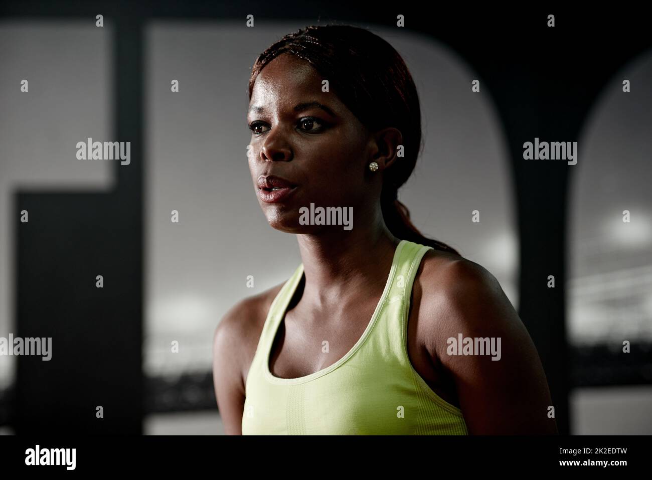 Woman standing inside hi-res stock photography and images - Alamy