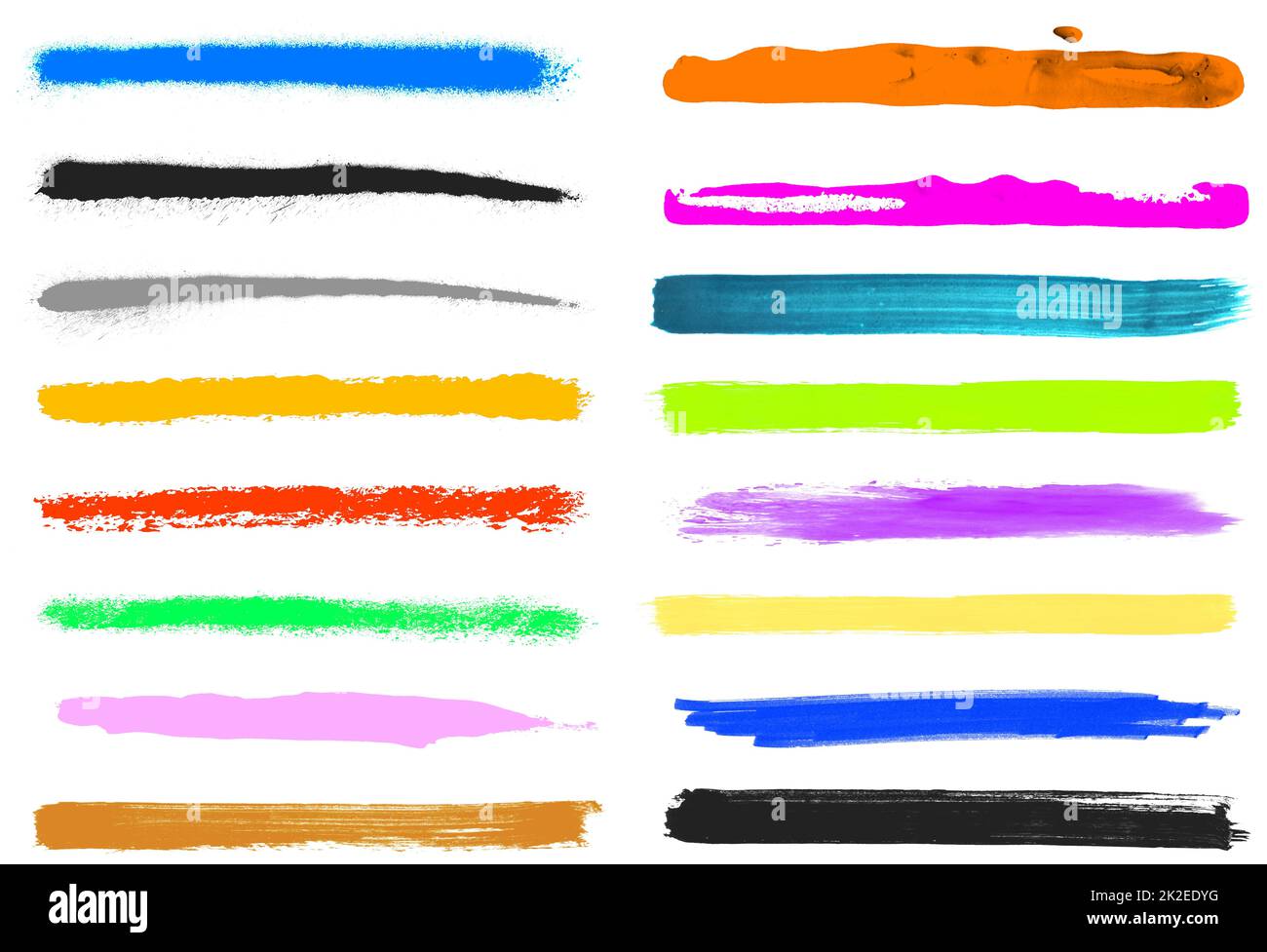 Brown ink brush Cut Out Stock Images & Pictures - Alamy