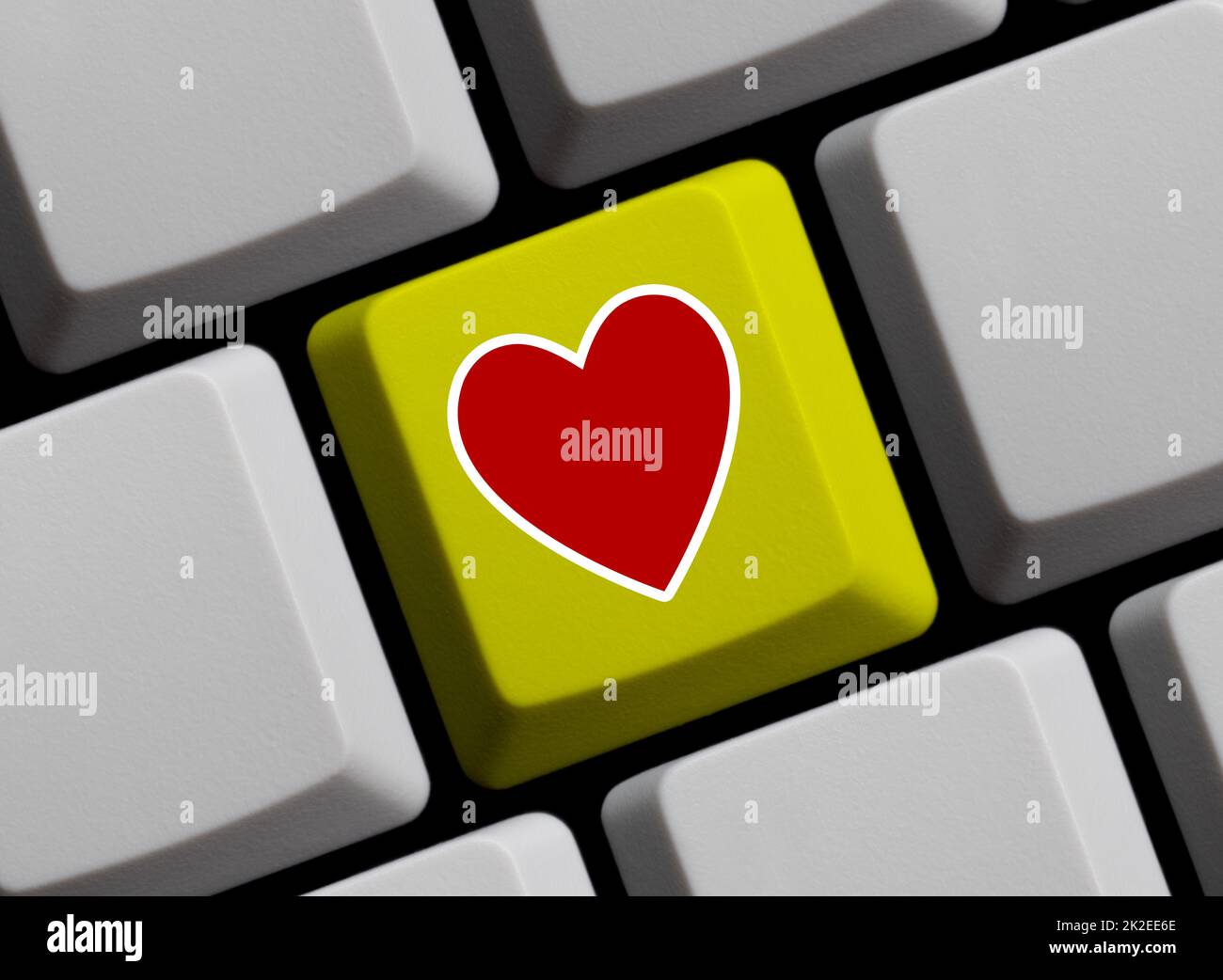Heart and computer illustration hi-res stock photography and images - Alamy