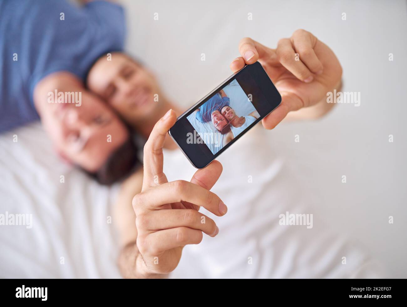 Capturing A Moment Of Love Shot Of A Young Gay Couple Taking A Selfie