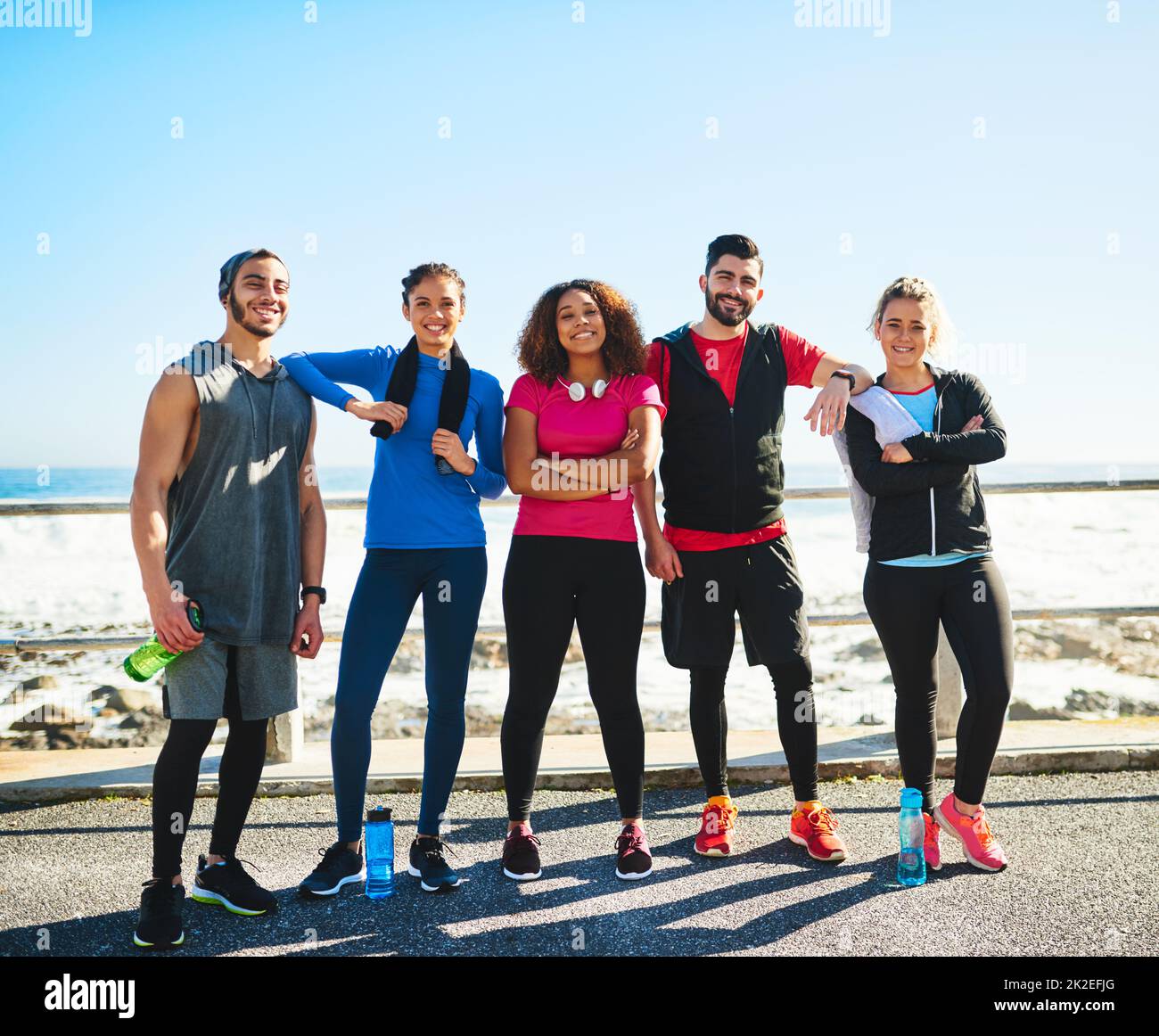 Women during workout beach hi-res stock photography and images - Alamy