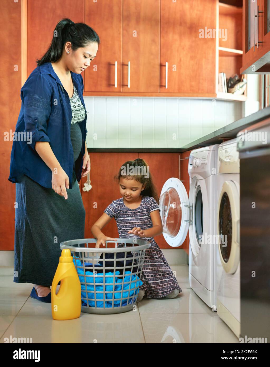 Working Moms Doing Laundry