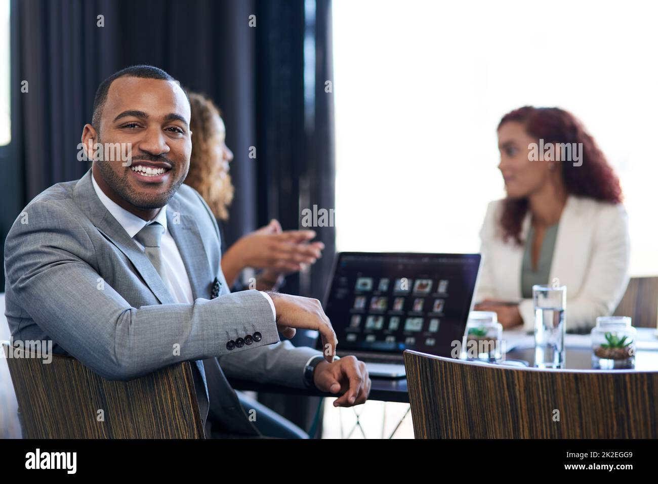 These meetings never fail to impress. Cropped portrait of a handsome ...