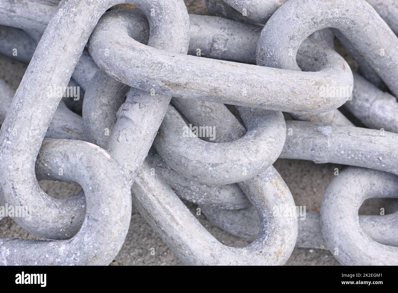Made of metal. A cropped closeup image of a linked chain Stock Photo ...