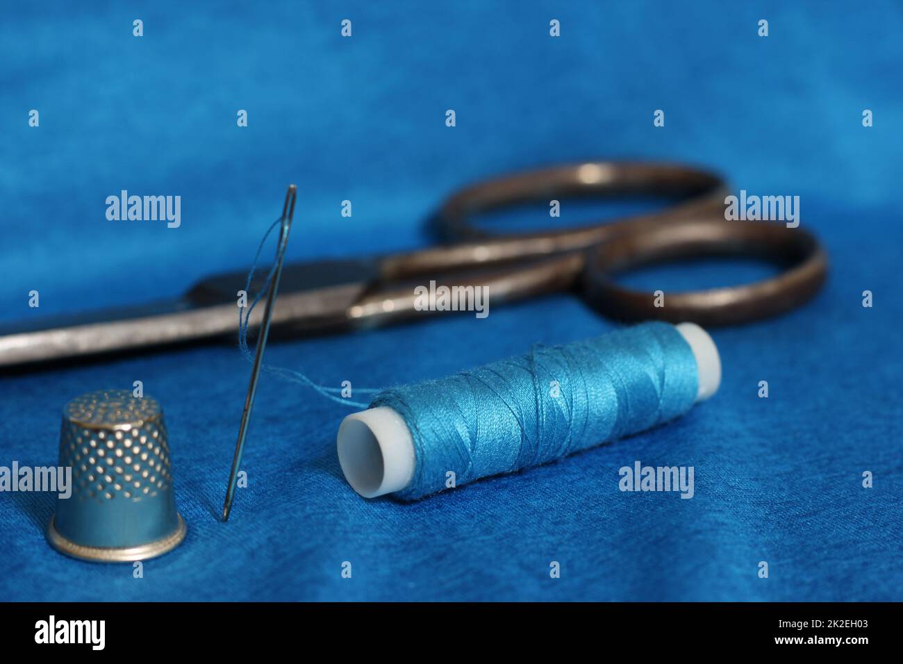 Traditional blue fabric hi-res stock photography and images - Alamy