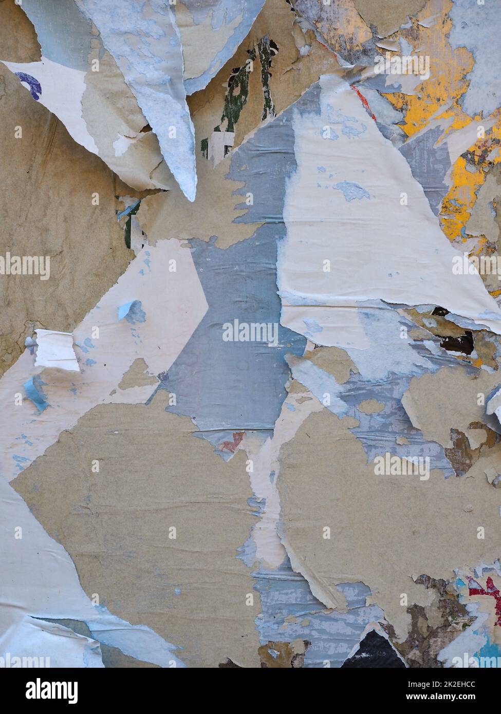 billboard hoarding paper decollage Stock Photo - Alamy