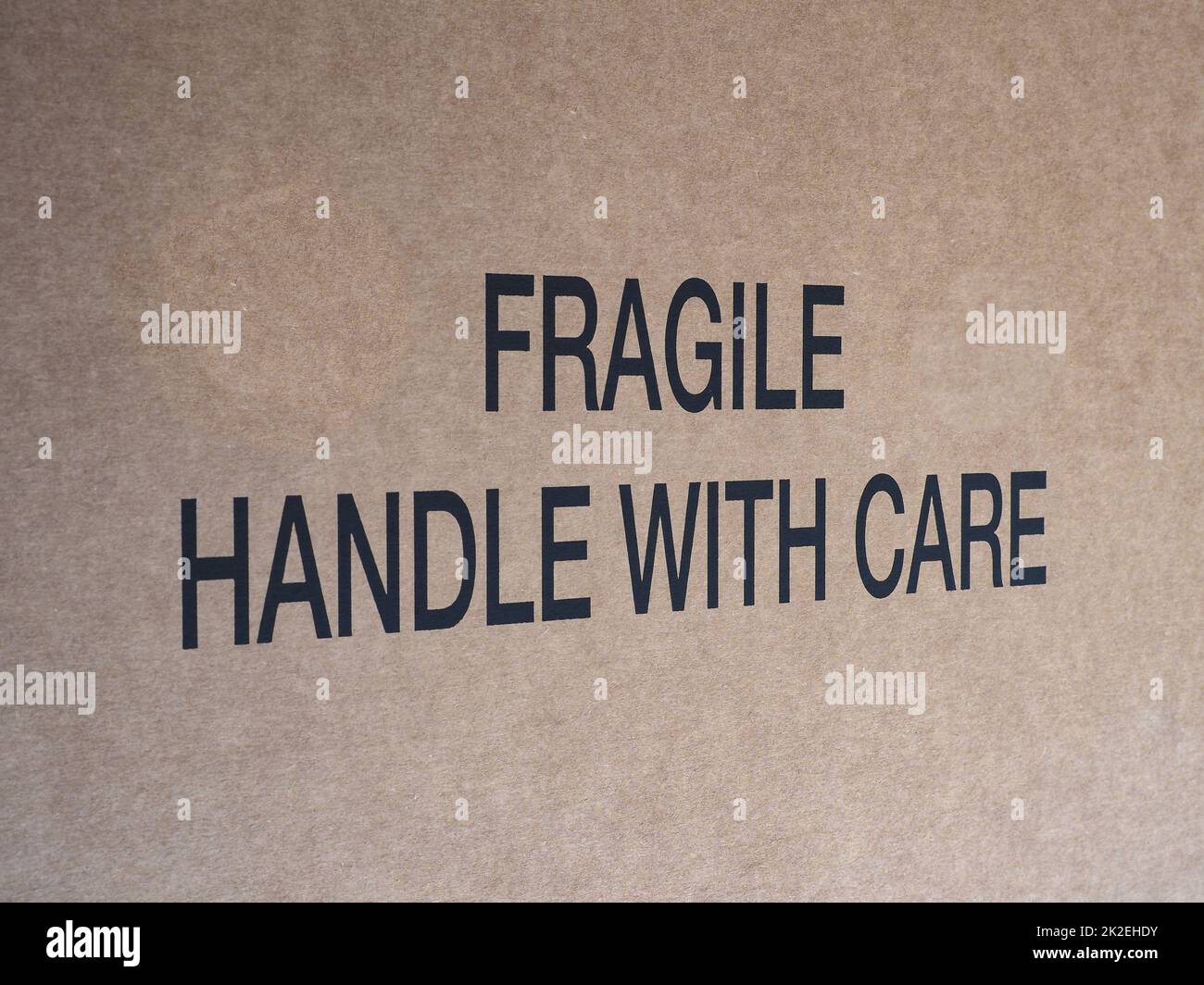 fragile handle with care sign Stock Photo - Alamy