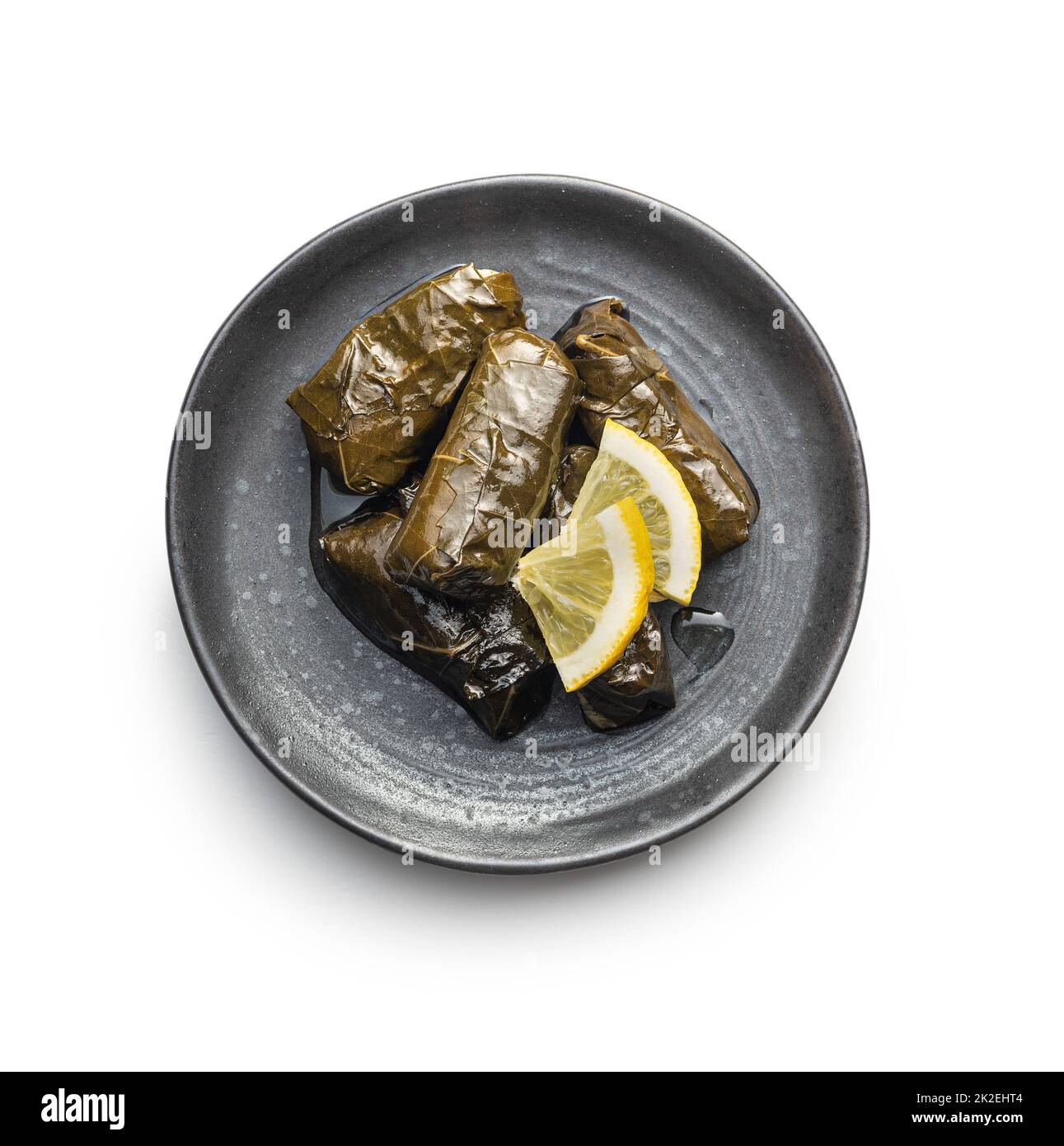 Dolmades stuffed vine leaves Cut Out Stock Images & Pictures - Alamy